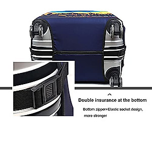 MosaiRudo Thicker Luggage Cover Elastic Suitcase Cover Protector Fits 18-32 Inch Suitcase Travel Accessories (Butterfly, L)