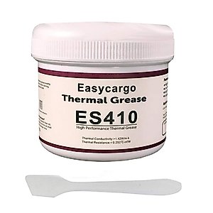Easycargo 200gr Thermal Paste Kit, Conductive Grease, Heatsink White Silicone Carbon Compound for Cooling Heat Sink Interface GPU VGA LED MOSFET Transistors (200gr)