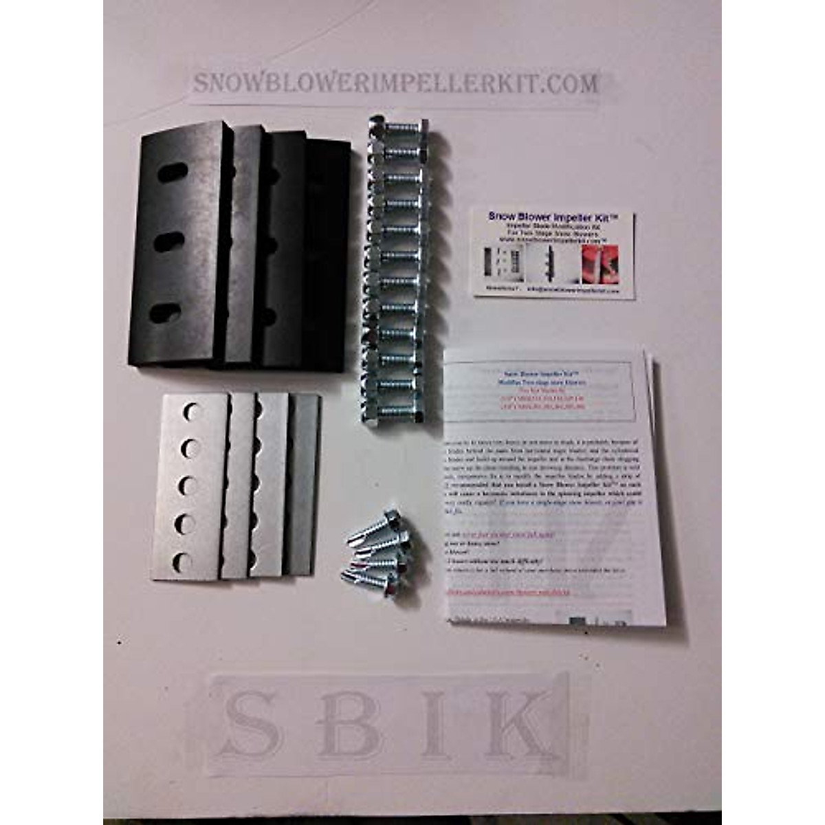 Snow Blower Impeller Kit - 3/8" 4-Blade Universal - Modifies 2/3 Stage Machines