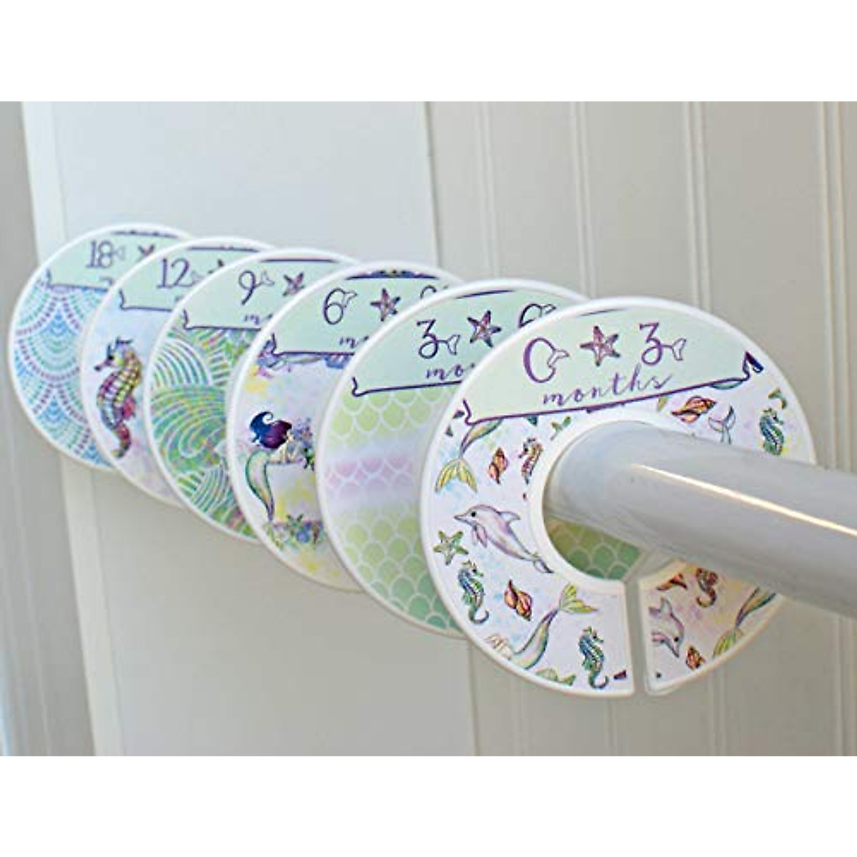 Mumsy Goose Nursery Closet Dividers Closet Organizers Baby Girl Clothes Dividers Mermaid