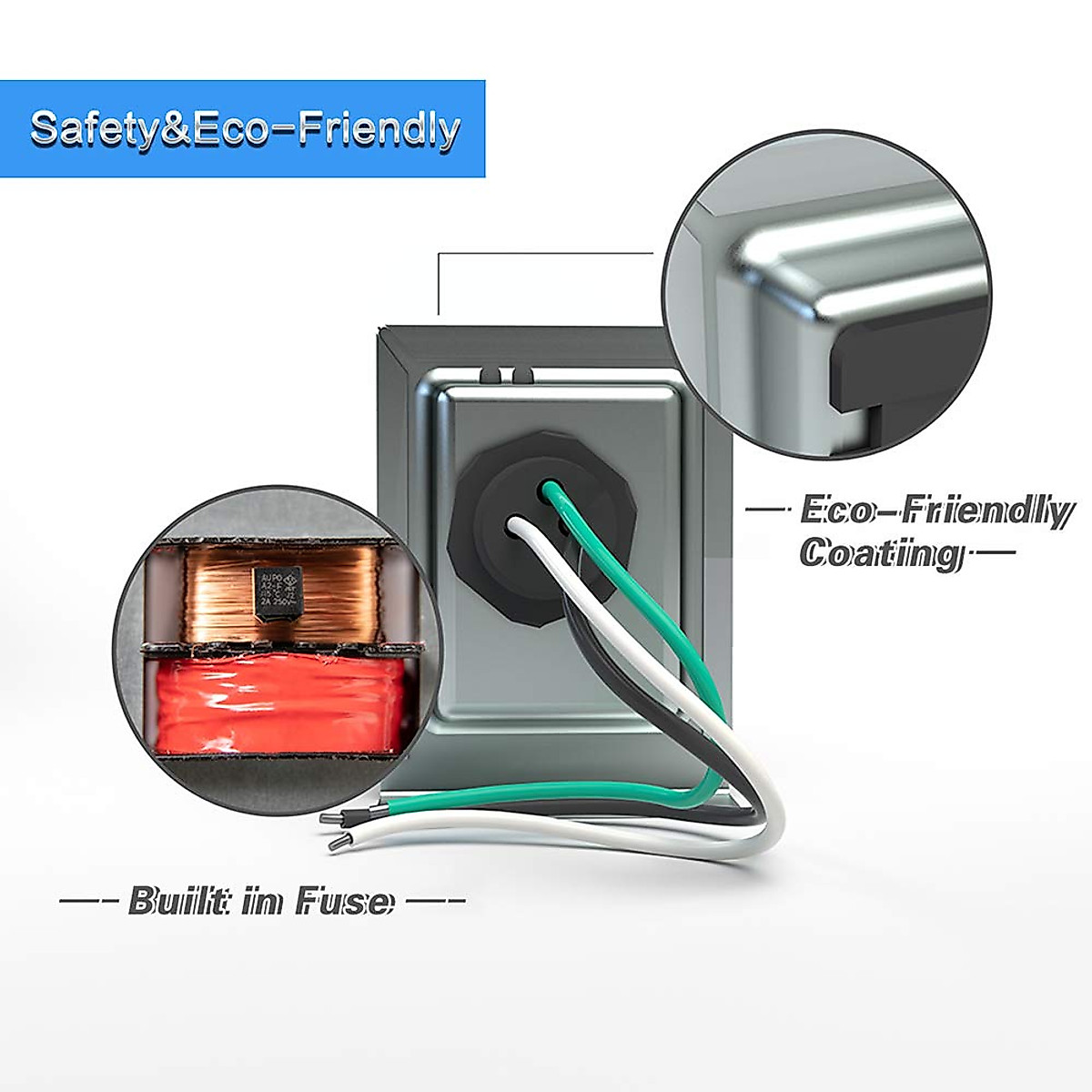 24V 40VA Thermostat and Doorbell Transformer, Power Supply Compatible with Nest, Ecobee, Sensi and Honeywell Thermostat, Nest Hello Doorbell and All Versions of Ring Doorbell