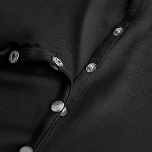 Byrd & Blume Maternity Nursing Cover Breathable Lightweight Breastfeeding Cover Wrap Shawl Scarf Poncho Adjustable Snaps Full 360 Degree Coverage Stroller Blanket Infant Car Seat Canopy (Black)