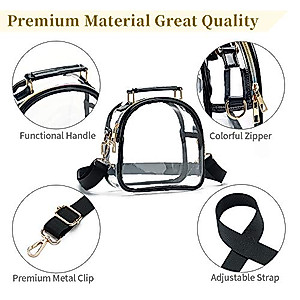 COROMAY Clear Purse for Women, Clear Bag Stadium Approved, Clear Purse Handbag