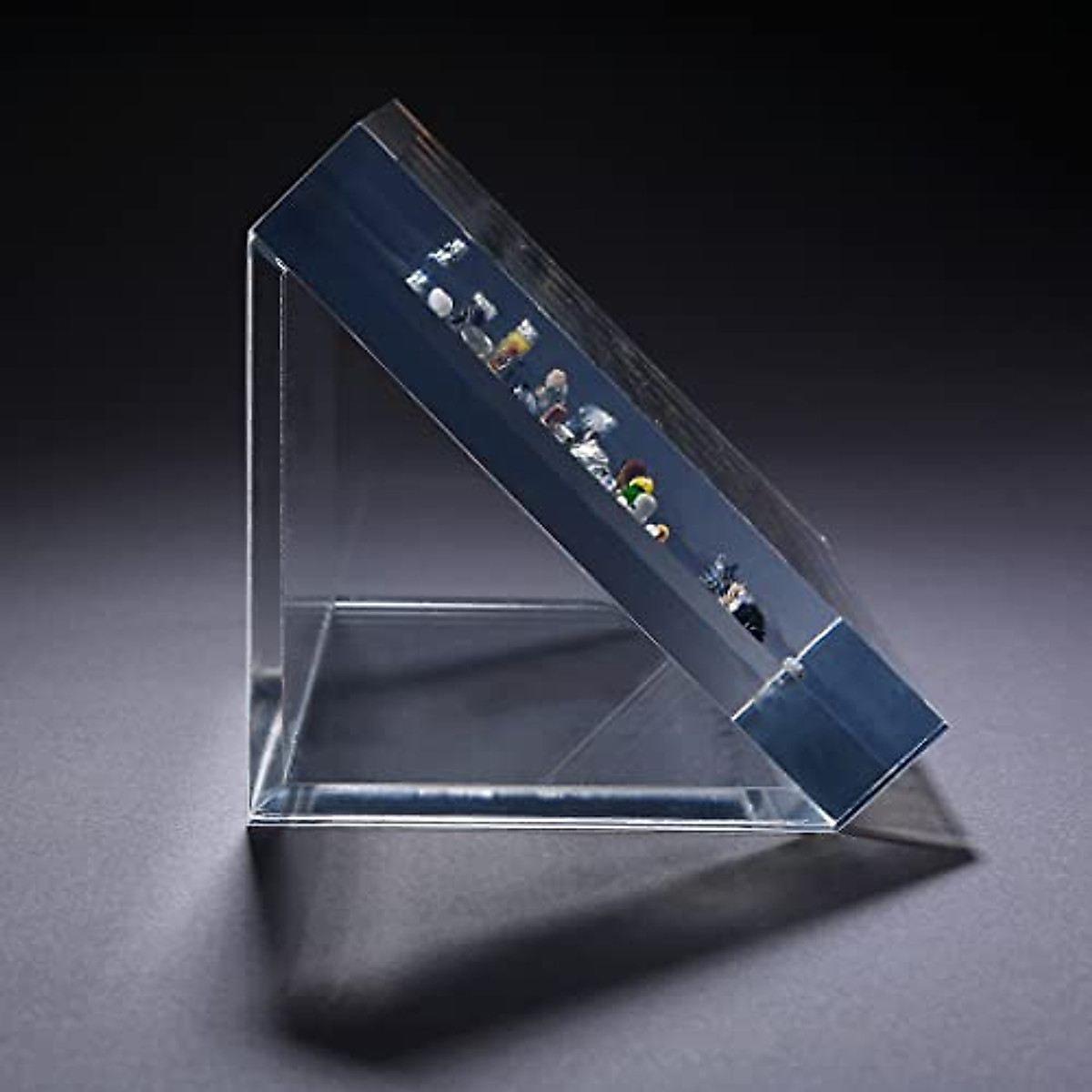 SDJFKLI Periodic Table with Real Elements Triangle With Base,Periodic Table Display with Elements,Chemical Element Decoration for students Gift