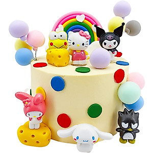 6 Pack Cute Lovely Characters Figurines for Kids Birthday Party Supplies Anime Theme Party Decoration Supplies,Gift for Anime Fans or Friends