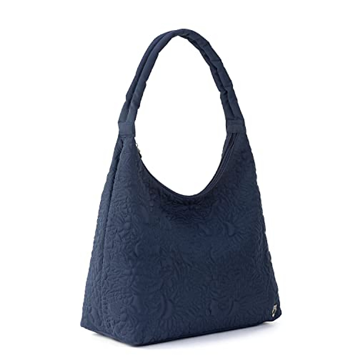 Sakroots Womens Eco-twill Atlas Hobo in REPREVE Eco Twill, Quilted Navy Spirit Desert, One Size US