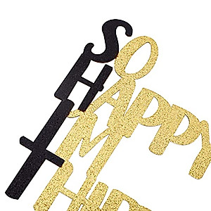 So Happy I'm Thirty Cake Topper - 30th birthday cake topper, Fabulous Birthday Cake Party Decorations.Black men's and women's 30th birthday cake party decoration (single side)