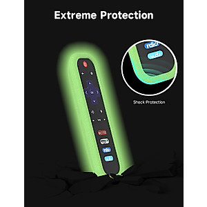 Remote Case for Roku Smart TV RC280 RC282 URC280J XRC280J Remote Control Universal Replacement Lightweight Silicone Case Cover Sleeve Skin with Lanyard for Roku TV Remote