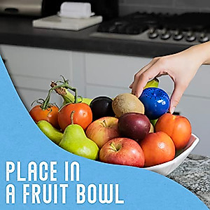 Bluapple 1-Year Carbon Refill Kit - Keep Fruits & Vegetables Fresh Longer & Help Absorb Odors, 8 Packets with Carbon, Fruit & Vegetable Storage, Ethylene Gas Absorber for Fridge, Made in USA