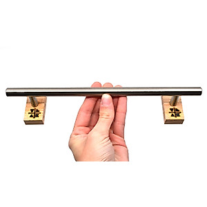 Teak Tuning Round Fingerboard Rail - Standard Edition - Silver Colorway - 10" Long, 1.75" Tall - Prolific Series