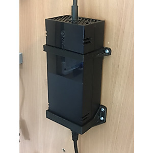 3D Cabin Xbox One Power Brick/Supply Wall Mount Bracket : Black