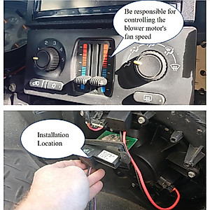 HVAC Blower Motor Resistor - Compatible with 1999-2006 Chevy Silverado GMC Sierra 1500 2500 3500 2000-2002 Yukon XL - Replaces 89019089 89018597