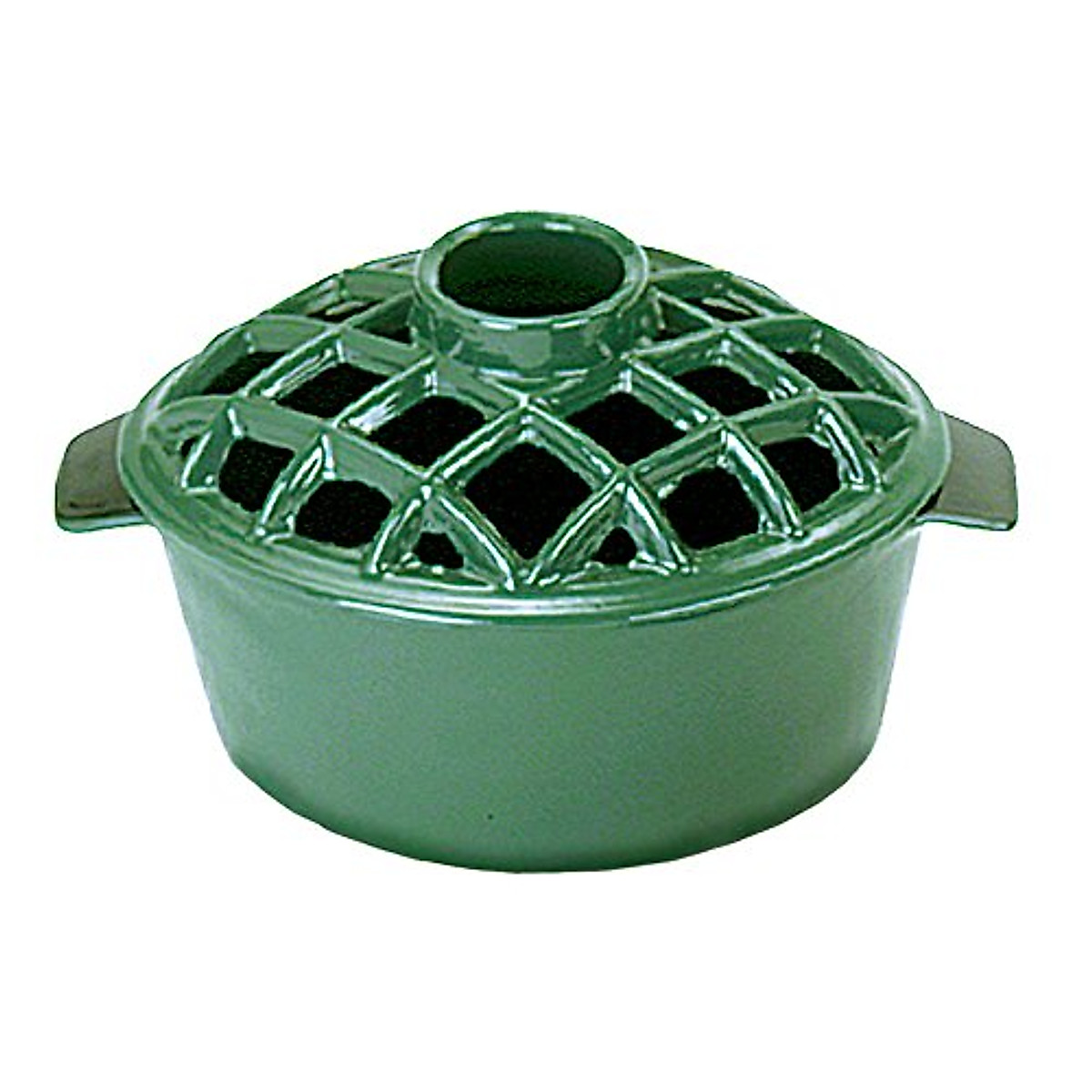 2.2 qt Enamel Woodstove Steamer - Lattice Top