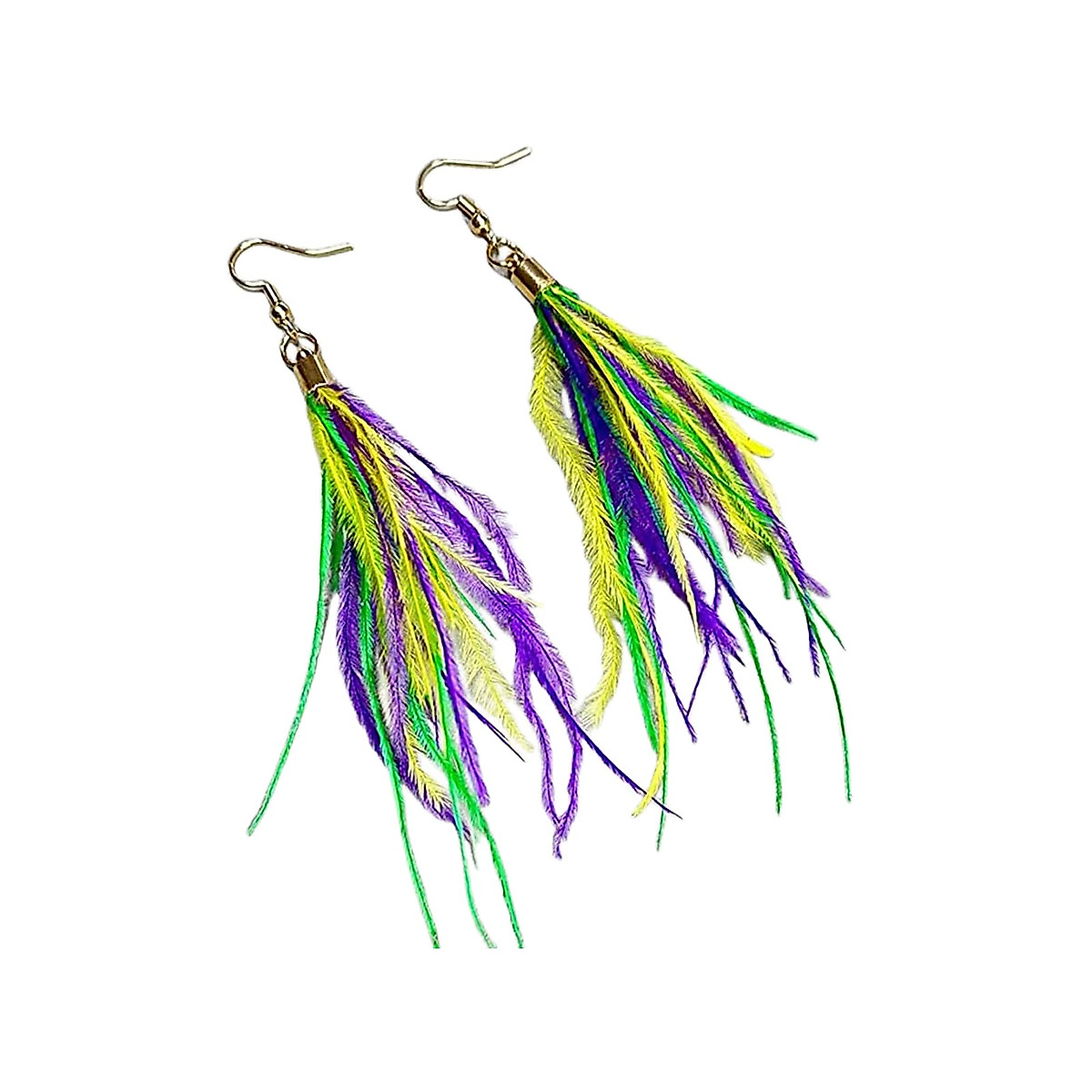 Mardi Gras Dangle Earrings for Women,Mardi Gras Accessory Carnival Parade Party Favors Gifts (D)