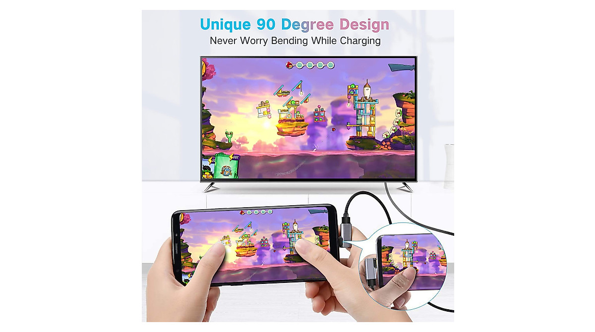 USB C HDMI Adapter for Nintendo Switch and Samsung DeX - 4K@60Hz
