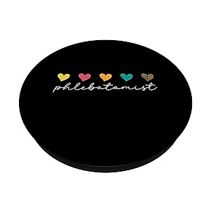 Phlebotomist Hearts Phlebotomy Phlebotomist PopSockets Standard PopGrip