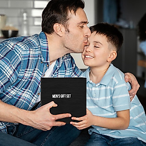 Men's Gift Set, Includes Men Apollo Body Wash Sage and Sedalwood, Men Apollo Body Spray Citrus and Madera, Bonus Party-pom Soap Saver in Gift Box, Perfect for Father's Day, Dad, Boyfriend