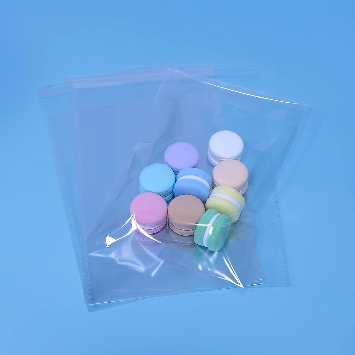 iMailer - 100 Count - 8" x 10" Self Sealing Cellophane Bags - Clear Cello Resealable Plastic Poly Bags for Art Prints, Packaging, Photo, Jewelry