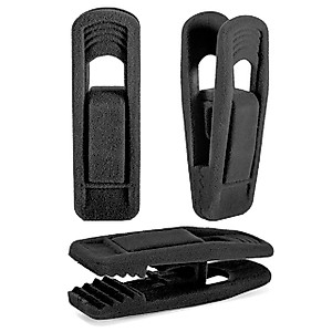 COZYMOOD Velvet Hanger Clips for Pants 24 Pack, Durable Clothes Hanger Clips for Velvet Hangers, Multi-Purpose Velvet Clips for Hangers, Black Velvet Hanger Clips for Baby Clothes