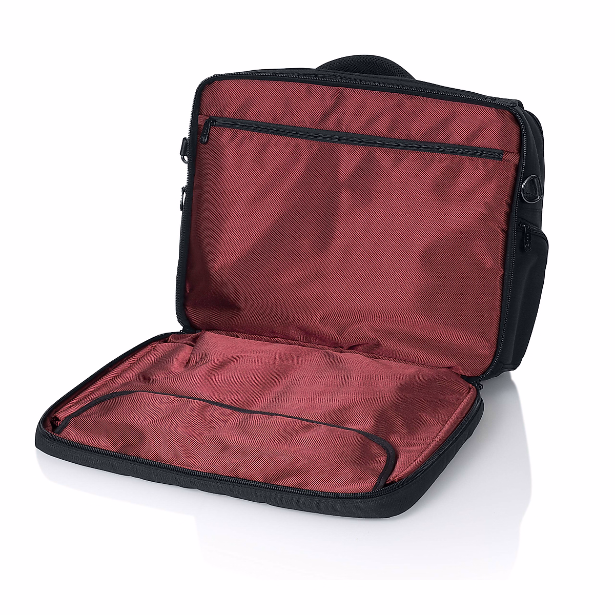 Slappa Kiken 17 Inch Laptop Bag - Brown Faux Leather Flap