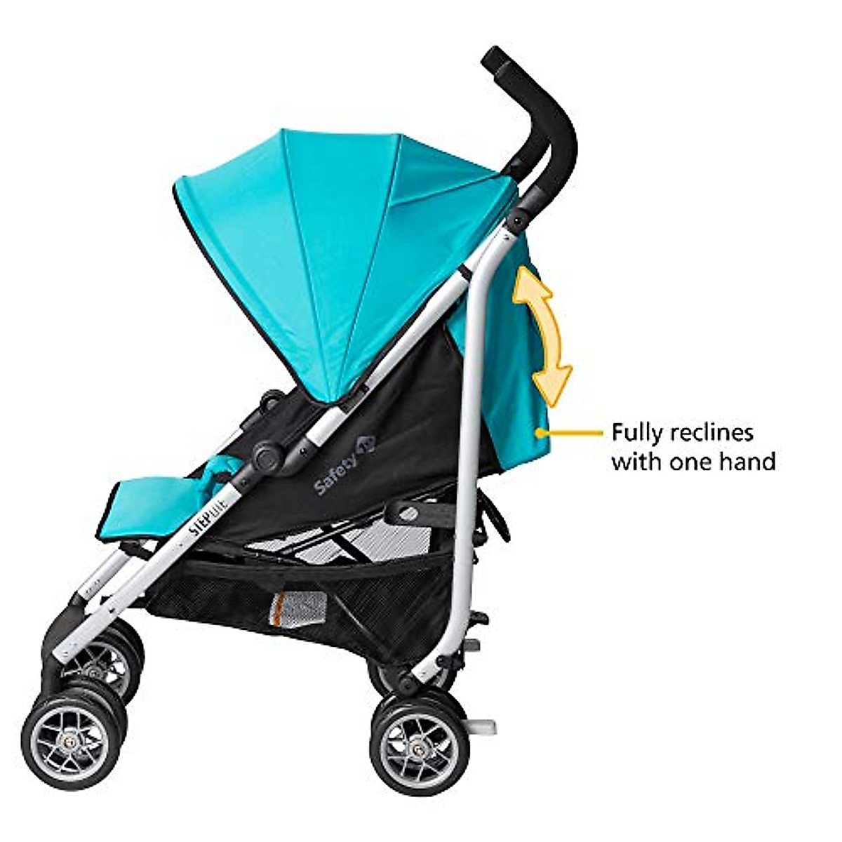 Safety 1st Step Lite Compact Stroller, Lightweight aluminum frame and a breeze to carry, at only 15 lbs, Fountain