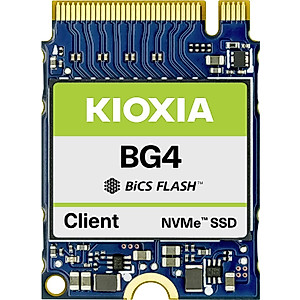 Kioxia SSD 256GB M.2 2230 30mm NVMe PCIe Gen3 x4 KBG40ZNS256G BG4 Solid State Drive for Surface Pro Steam Deck Dell HP Lenovo Ultrabook Tablet