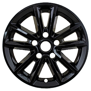 Fuel Rider Set of 4 17 Inch Gloss Black Wheel Skins Compatible with 14-19 Dodge Journey 17-19 Caravan Impostor for Style Wheel Rim Covers
