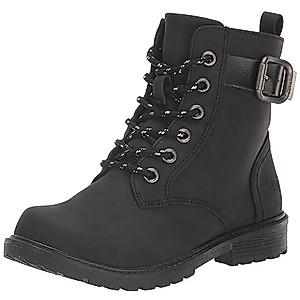 Blowfish Malibu Kids Girls Reyez-ki Combat Boot, Black, 2 Little Kid