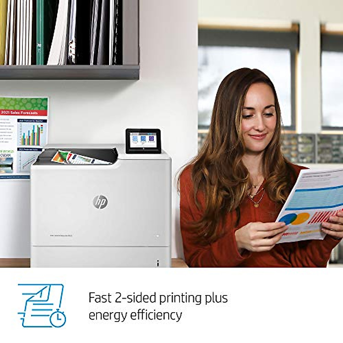 HP Color LaserJet Enterprise M653dn Printer with Duplex Printing (J8A04A)