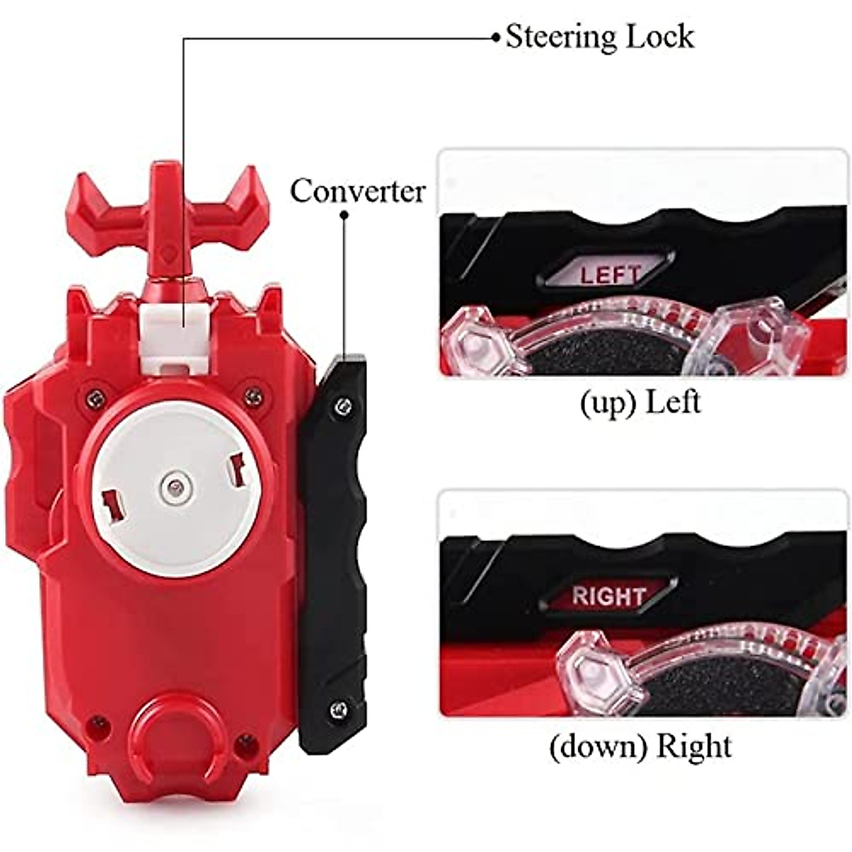 Gyro(Dangerous Belial) + Launcher Battle Bey Burst Set, Battling Top, Stickers & Launchers Set, Boys Kids Birthday Party Idea