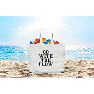 Bagz Club Canvas Tote Bag with 52 Iron on Letters for Customization White