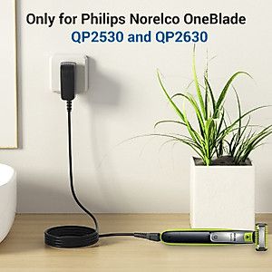 8V Shaver Charger Fit for Philips HQ850 Norelco Oneblade QP2630 QP2530 Replacement Razor Power Cord Battery Charger,Trimmer Charging Cable 3.3Ft