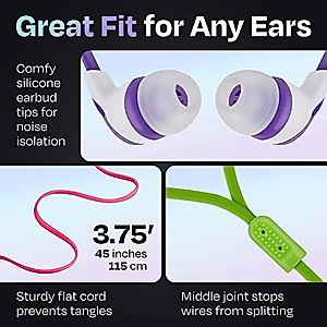 10x Multipack | Earbuds with Microphone, for Schools, Classroom, Libraries, Museums, etc., Wired in-Ear Earphones with Mic for Kids, Teenagers & Adults, Affordable Bulk Headphones