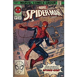 Spider Man Comic Book Cover Poster, Size 24x36 (Spider-Man)