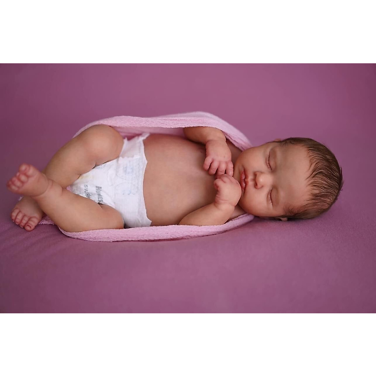 RXDOLL Full Vinyl Body Silicone Reborn Baby Dolls Boy 20 inch Realistic Newborn Baby Dolls That Look Real Life Baby Doll Anatomically Correct Boy Washable for Age 3+