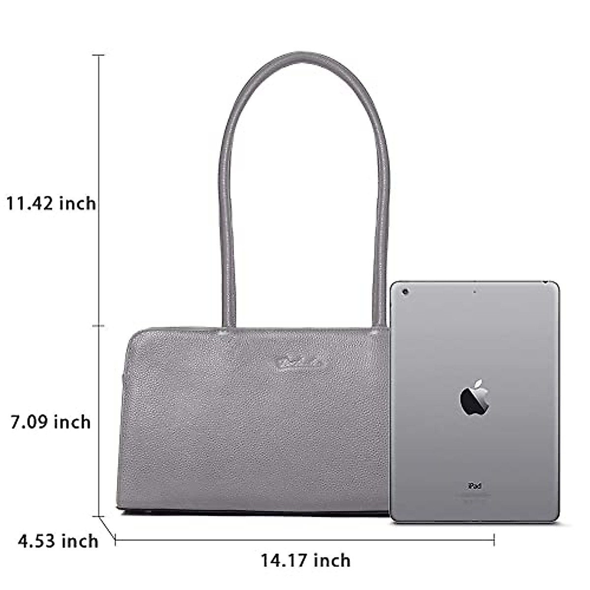 BOSTANTEN Women Designer Handbags Soft Leather Purses and Handbags Satchel Shoulder Bag Bundle with Leather Wallets for Women RFID Blocking Zip Around Credit Card Holder