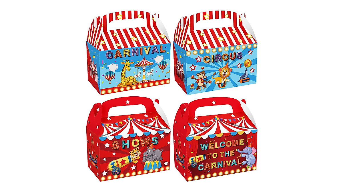 Cieovo 24 Pack Circus Carnival Treat Boxes for Parties