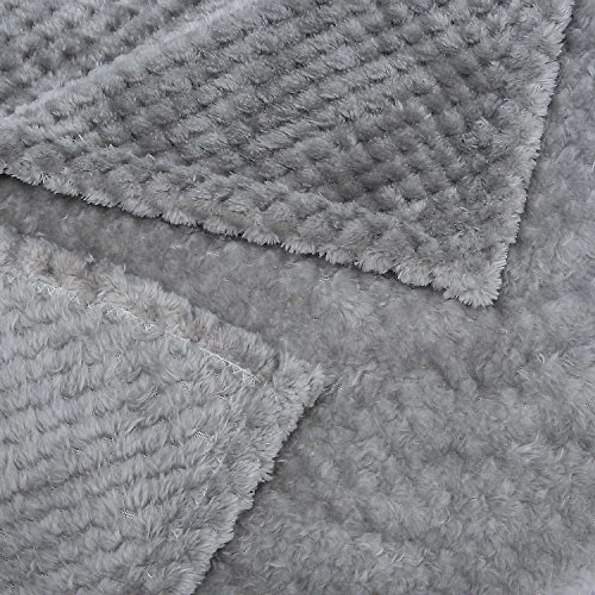 Fuzzy Blanket or Fluffy Blanket for Baby, Soft Warm Cozy Coral Fleece Toddler, Infant or Newborn Receiving Blanket for Crib, Stroller, Travel, Decorative (28Wx40L, XS-Flint Gray)