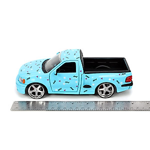 Jada Toys I Love The 90’s 1:24 1999 Ford F150 SVT Lightning Die-cast Car, Toys for Kids and Adults, Sky Blue (26136)