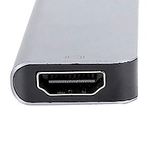5 in to 1 USB Hub, Portable TypeC Hub to for HDMI+USB+PD Adapter Dock 4K High Definition Adapter Plug and Play