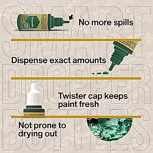 Wargames Delivered The Army Painter 55 Acrylic Paint Set Miniature Painting Kit with 4 Brushes - Model Paints for Plastic Models - Model Paint Set with Mixing Balls & Bottles