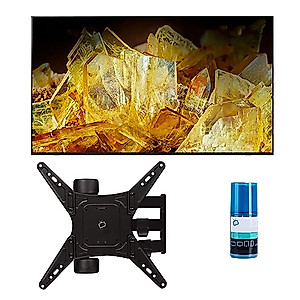 Sony XR55X90L 55 Inch 4K BRAVIA XR Full Array LED Smart Google TV with a Medium Full Motion Mount for 32 Inch-65 Inch Compatible TV's and HDTV Screen Cleaner Kit (2023)(USED)