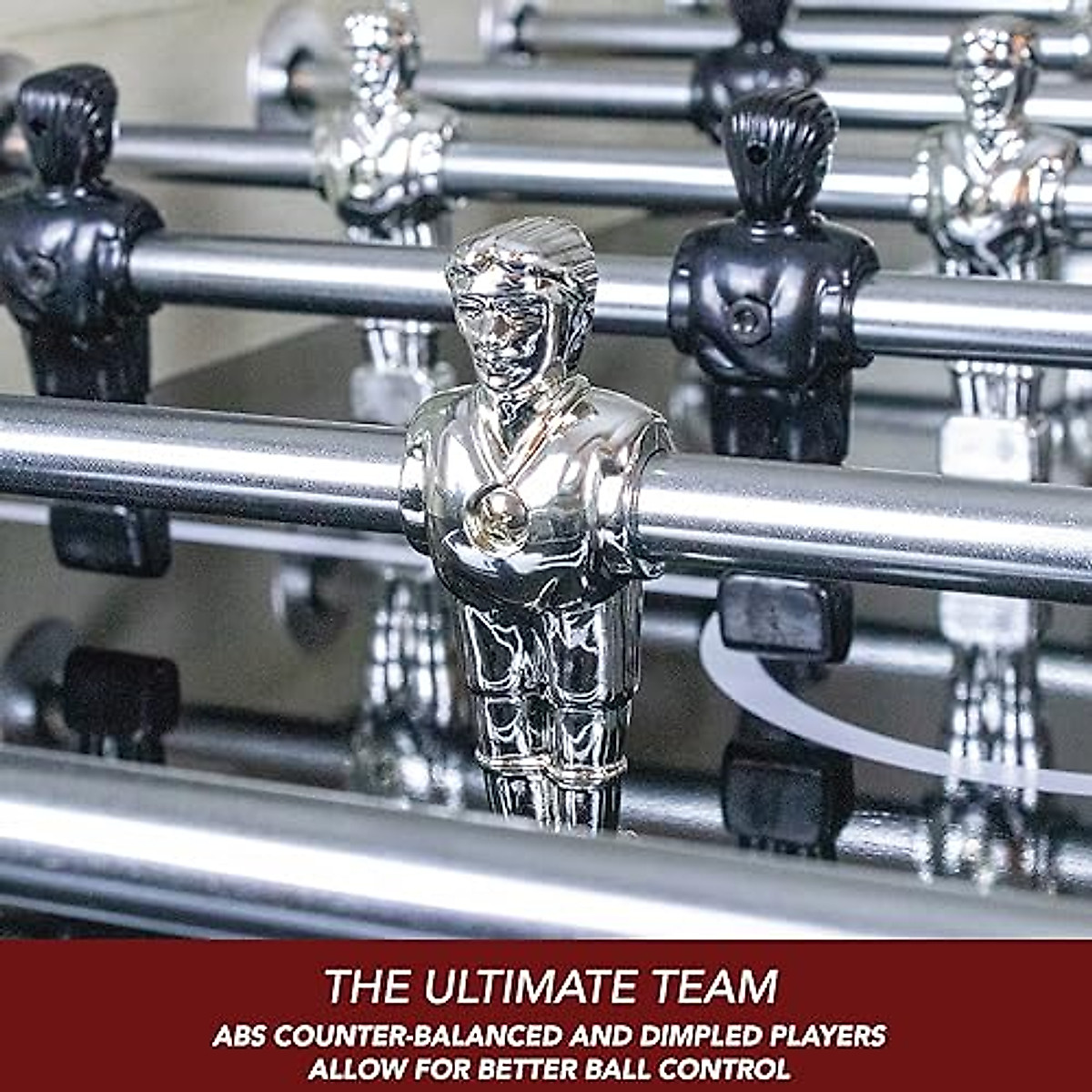 Hathaway Montecito 55-in Premium Competition Foosball Table, Arcade Table Soccer for Game Rooms, includes (2) Foosballs and - Driftwood