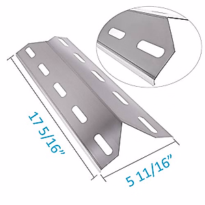 BBQration Stainless Steel Repair Kit Replacement Parts for Nexgrill 720-0025, 720-0234, 720-0289, Charmglow 720-0234, 720-0289, Kirkland 720-0025 Grill Burner Tube, Heat Plates and Cooking Grates