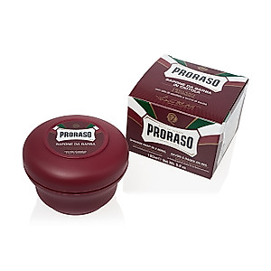 Proraso Shaving Soap in a Bowl, Moisturizing and Nourishing for Coarse Beards, 5.2 Oz