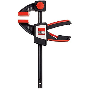 BESSEY EZS Series 6 in Trigger Style Clamp, EZS15-8 - 445 lb Clamping Force - Fast Acting One Hand Woodworking Clamps for Wood working, Carpentry, Home Improvement, DIY, Construction Projects