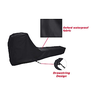Rowing Machine Cover, Fitness Equipment Protective Cover and Oxford Waterproof Fabric are The Ideal Choice for Indoor and Outdoor use（Black）