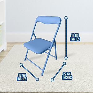 Plastic Development Group CH2023 5 Piece Colorful Kids Activity Foldable Table and Chair Furniture Set for Home Playrooms, Multicolor