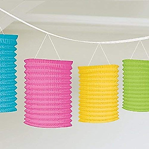 amscan Multicolor Party Lantern Garland, 12', Model:22055.90