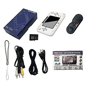 Handheld Games Console Built-in 2000 Classic Games 4 Inch Screen Retro Game Player Electronic Travel Games Support TV and 2 Players for Kids Adults